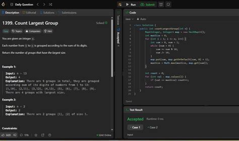 100daysofcode 100daysofcode Leetcode Hashmap Java Digitsum Ritika Pal