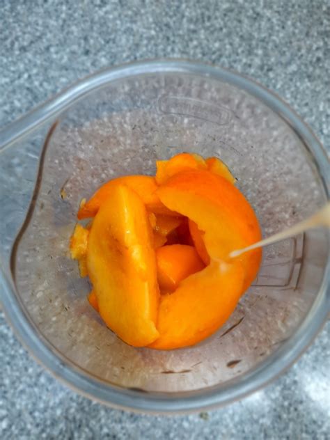 복숭아 주스 만들기