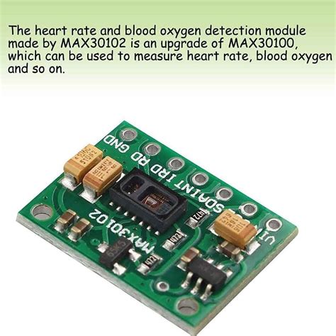 Max30102 Pulse Oximeter Heart Rate Sensor Module I2c Interface Captronics
