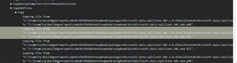 microsoft data sqlclient sni not deployed along with teamcity octopack · issue 624 · dotnet