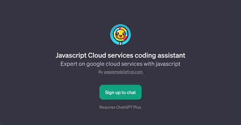 javascript cloud services coding assistant javascript cloud coding