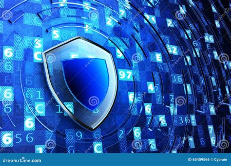 Securing Network Firewall Computer Data Protection And Information Security Concept Stock