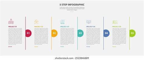 Points Template Infographic Outline Style Stock Vector Royalty Free Shutterstock