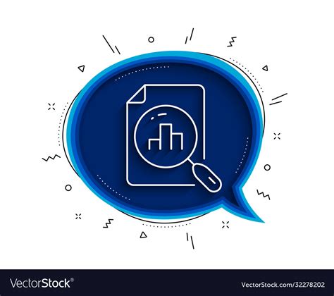 Analytics Graph Line Icon Column Chart Sign Vector Image