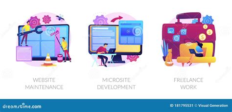 Web Development Services Vector Concept Metaphors Stock Vector