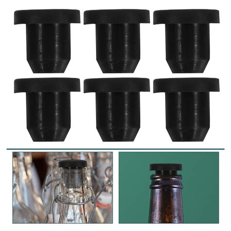Hemoton 40pcs Snap In Silicone End Caps Silicone Hole Seal Plug Inserts Airtight Bottle Stoppers