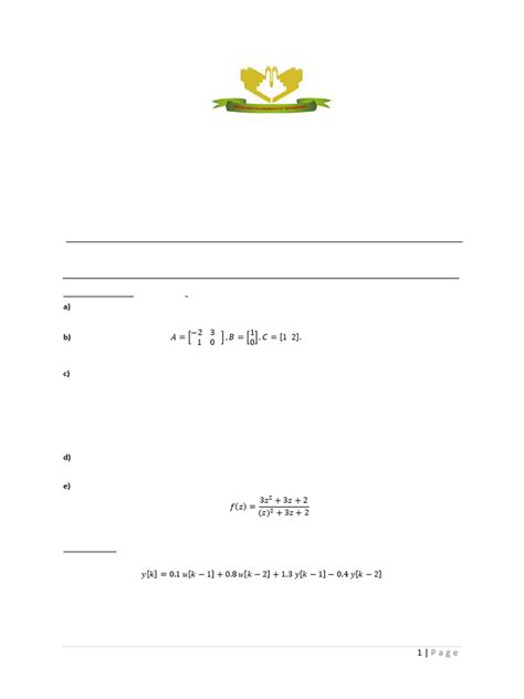Eee 4207 Control Engineering Ii Eee Bed Pdf Control Theory