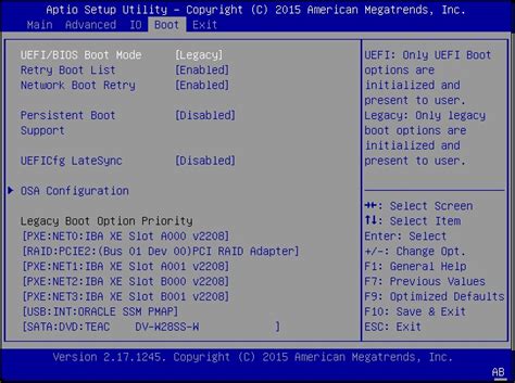 Set The Boot Mode Oracle® Server X5 4 Installation Guide For Linux