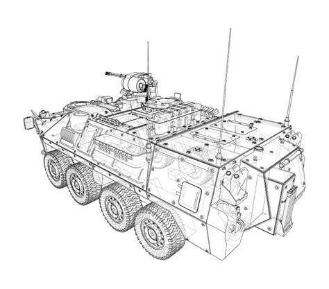 Armored Personnel Carrier Vector Stock Vector Illustration Of Transportation Defense 259499207