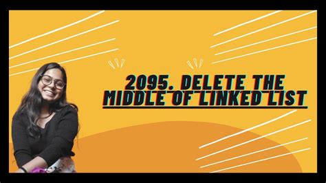 2095 Delete The Middle Of Linked List Youtube