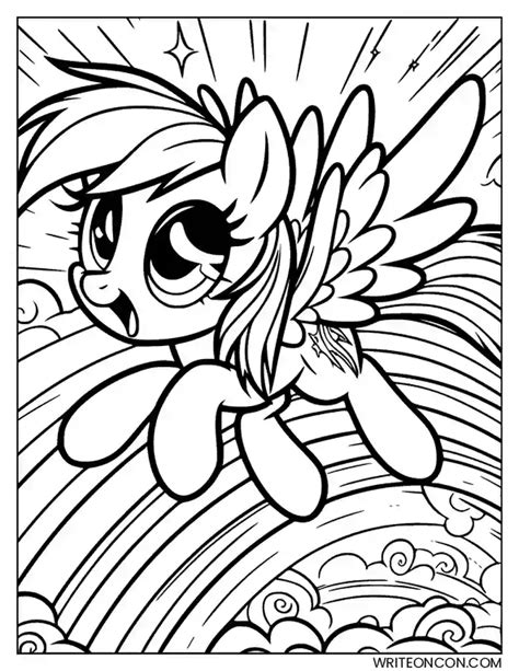 7 Free Printable Rainbow Dash Coloring Pages Sheets And Pictures For