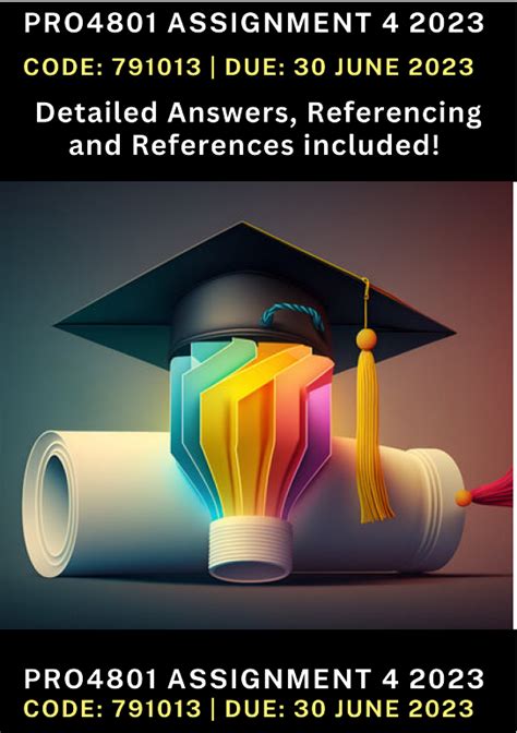 Pro4801 Assignment 4 2023 791013 Referencing Refernce List And Detaile Answers Provided