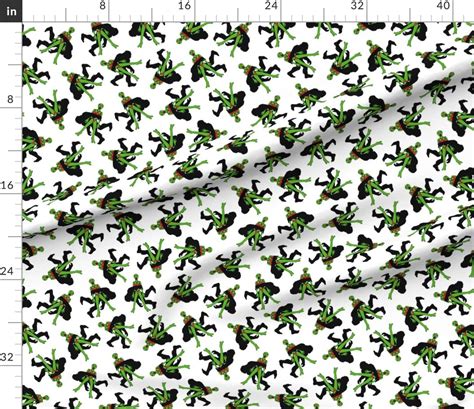 Kinky Bigfoot With Green Alien Sex Toy Fabric Spoonflower