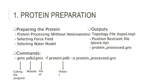 Gromacs Tutorial Introduction Procedure And Data Analysis Pptx Chemistry Science