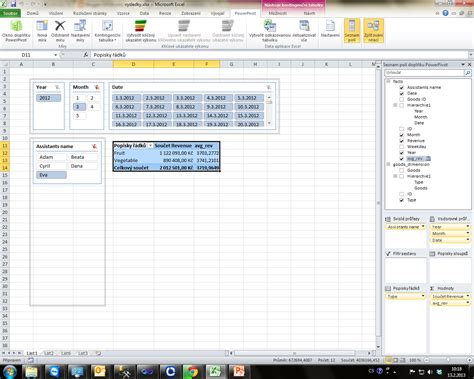 Kontingenční Tabulka Nad Datovým Modelem Power Pivot Exceltown Kurzy Přesně Pro Vás