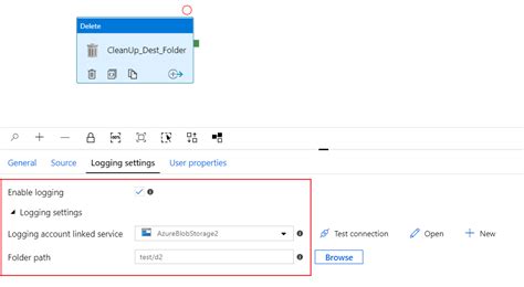 Azure Data Factory Adf Delete Activity With Python Unable To Create Logging Stack Overflow