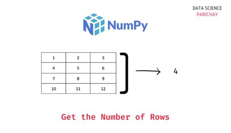 Numpy Get The Number Of Rows Of An Array Data Science Parichay