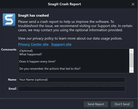 Fix Snagit Has Crashed On Windows Pc