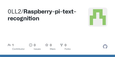 Github 0ll2raspberry Pi Text Recognition
