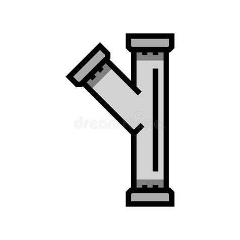 Steel Pipeline Color Icon Vector Illustration Stock Illustration Illustration Of Construction