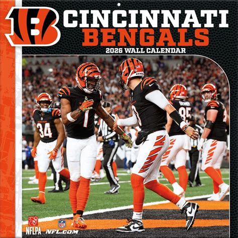 Nfl Cincinnati Bengals 2026 Wall Calendar
