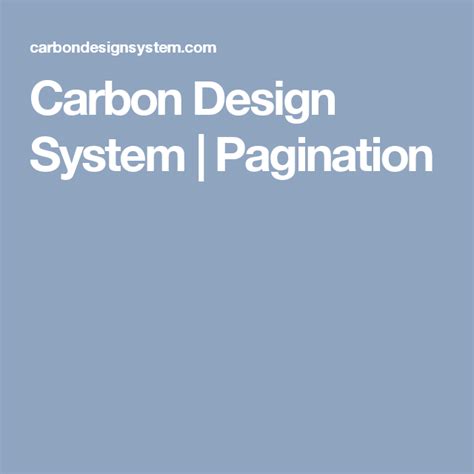 Carbon Design System Pagination Design System Ibm Design Carbon