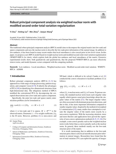 Robust Principal Component Analysis Via Weighted Nuclear Norm With