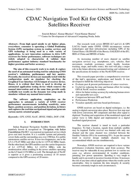 Cdac Navigation Tool Kit For Gnss Satellites Receiver Pdf Cdac Navigation Tool Kit For Gnss Satellites Receiver Pdf