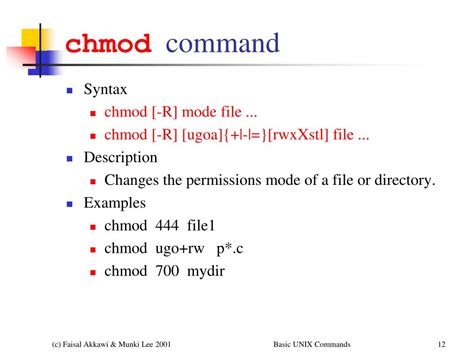 Ppt Basic Unix Commands Powerpoint Presentation Free Download Id