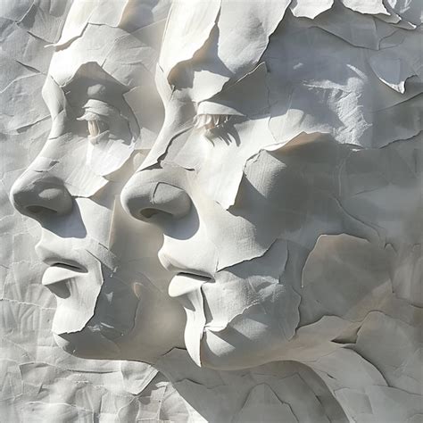 There Is A Close Up Of A Sculpture Of A Man And A Woman Generative Ai