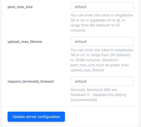 Server Configuration Docs Of Managed Hosting Solution
