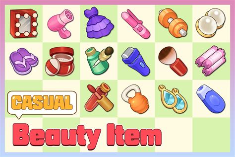 Beauty Items Mergeandpuzzle 2d Icons Unity Asset Store
