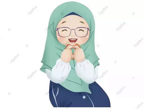 کاراکتر دختر با حجاب دیجیت باکس Digitbox