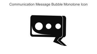 Communication Message Bubble Monotone Icon In Powerpoint Pptx Png And Editable Eps Format PPT