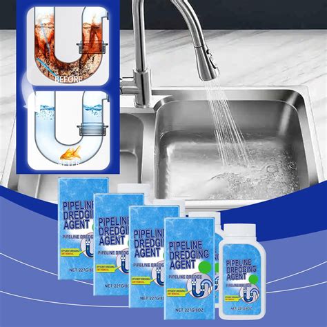 Drain Unclogging Agent Multi Purpose Pipe Cleaner Grease And Oil Dissolver For Kitchen Sink