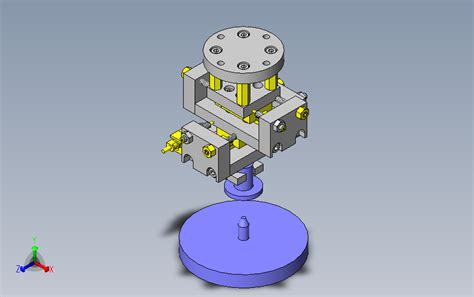 No000152 Xy浮动机构solidworks 2012模型图纸下载 懒石网