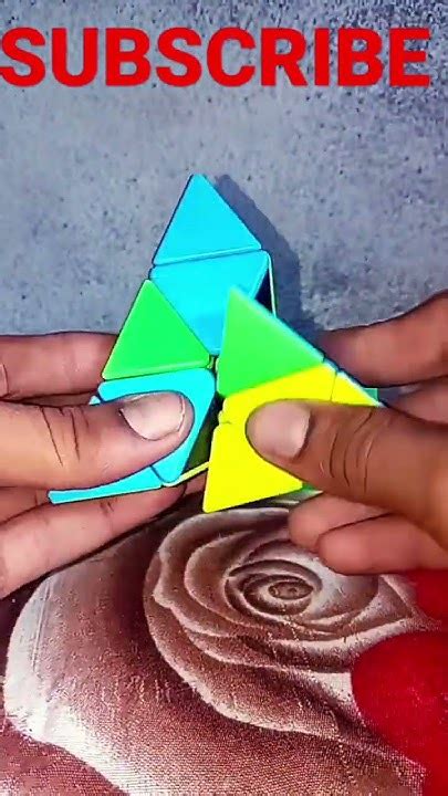 how to make pyraminx cube pattern short youtube