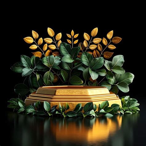 Premium Photo Decagonal Pyramid Single Podium With A Smooth Texture