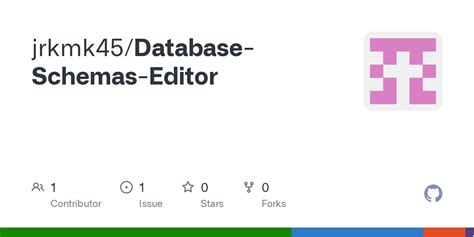 GitHub Jrkmk Database Schemas Editor