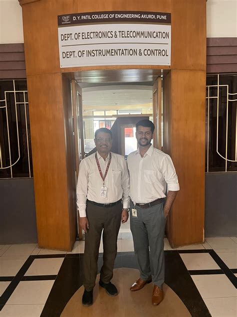 Vipin Vibhute On Linkedin Pleasant Visit By Abhishek Agarwal 2011 Alumni Of Department Of