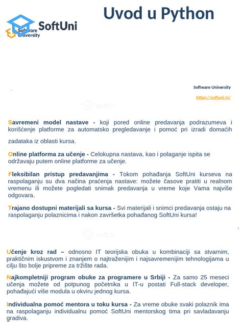 Uvod U Python Programiranje Pdf