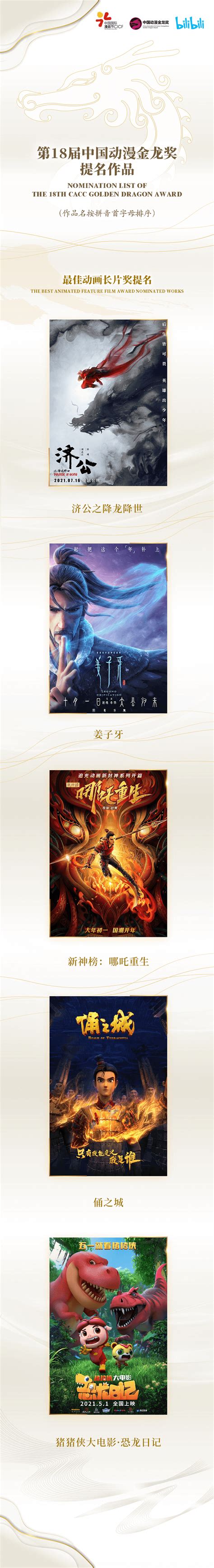 第18届中国动漫金龙奖提名名单重磅揭晓 CICF 漫画节官网 CACC 金龙奖官网