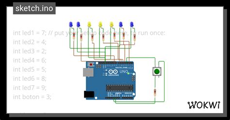 Leds Parpadeantes Con Botón Wokwi Esp32 Stm32 Arduino Simulator