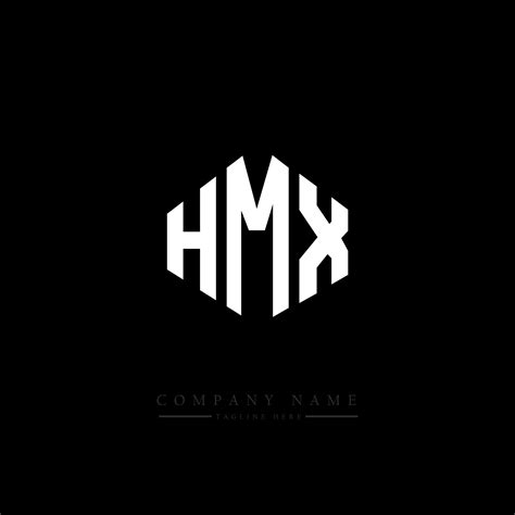 Diseño De Logotipo De Letra Hmx Con Forma De Polígono Diseño De Logotipo En Forma De Cubo Y