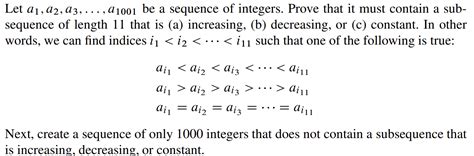 Solved Let A1a2a3a1001 ﻿be A Sequence Of Integers