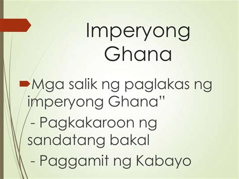 Imperyong Ghana Mali At Songhai Reports Quarter 1 3rd Year