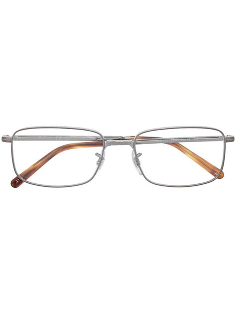 Ray Ban Rectangular Frame Straight Arms Glasses Editorialist