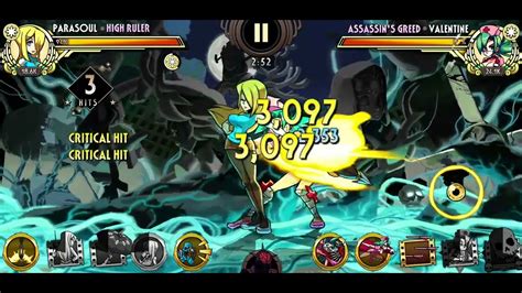Skullgirls Mobile Probando A High Ruler Youtube