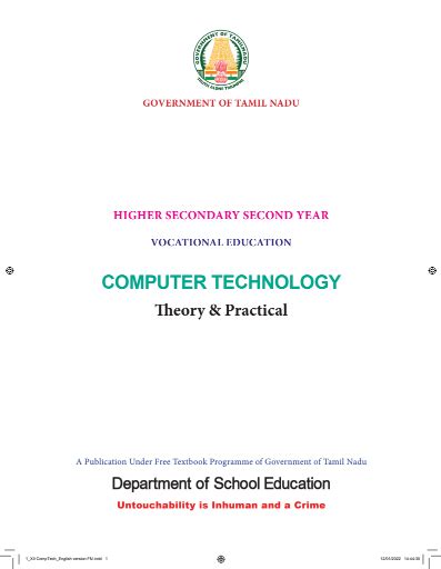 Computer Science 12th English General Subjects Book Download PDF 2025