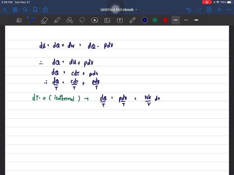 Solved Isentropic Expansion A Show That The Entropy Of An Ideal Gas Can Be Expressed As A